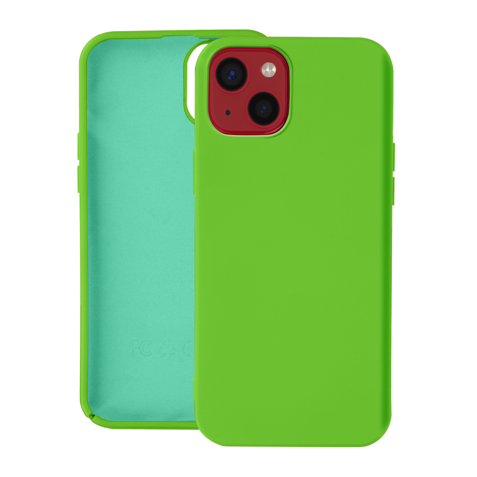 Coque iPhone 13 Mini Silicone avec Fintion Soft-Touch - Noir - Français