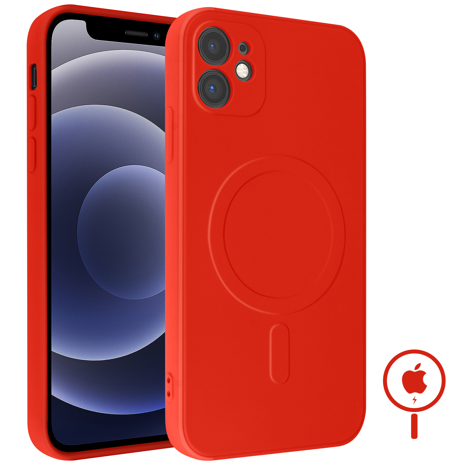 Coque Magsafe iPhone 12 Silicone Flexible Intérieur Soft Touch Mag ...