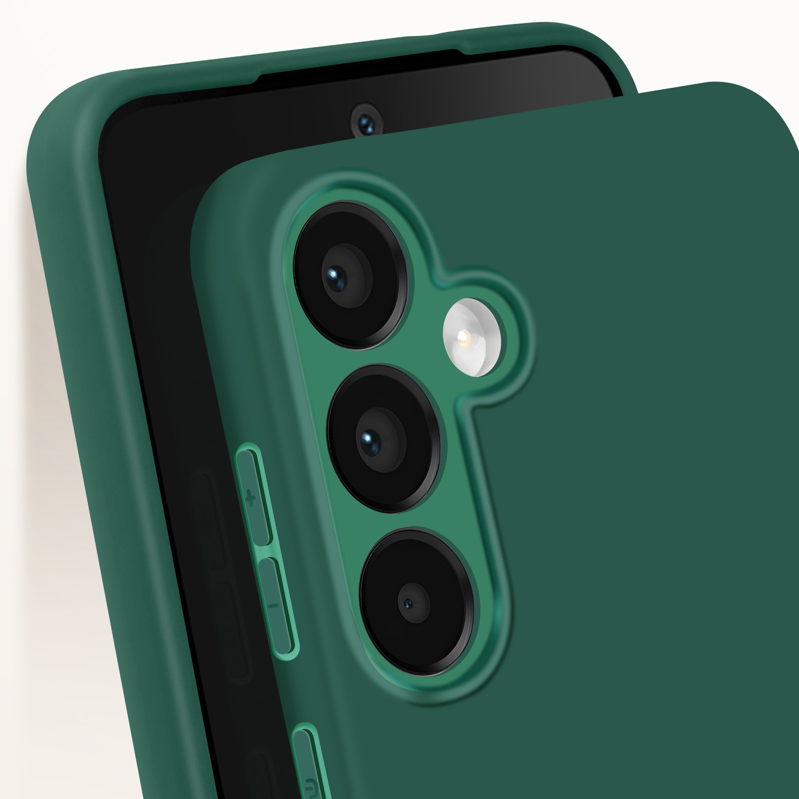 Coque Souple Samsung Galaxy S24 Silicone Mat - Vert - Français