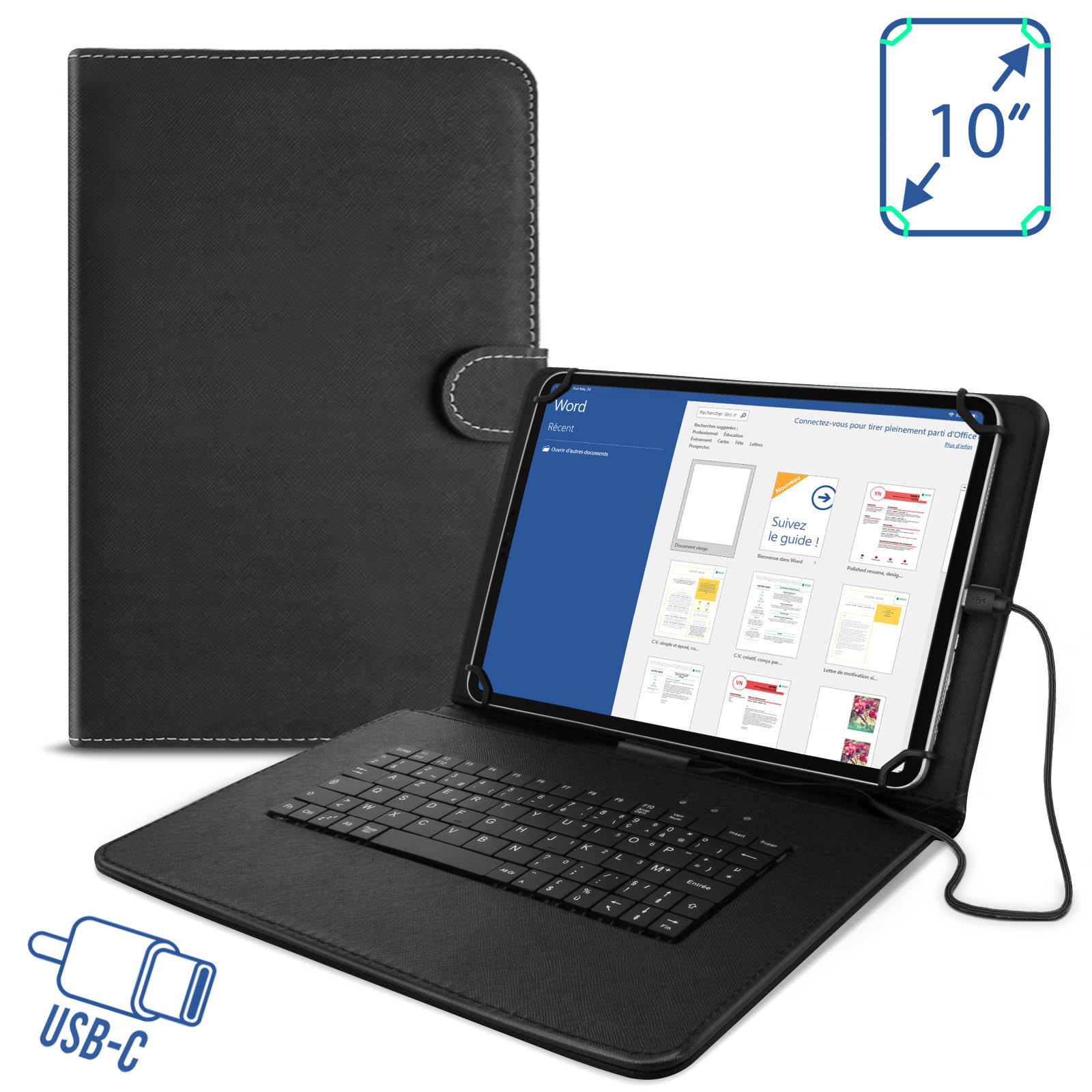 Claviers Bluetooth AZERTY Samsung Galaxy Tab Active 5 Pro | Gsm55 Claviers Bluetooth AZERTY Samsung Galaxy Tab Active 5 Pro | Gsm55