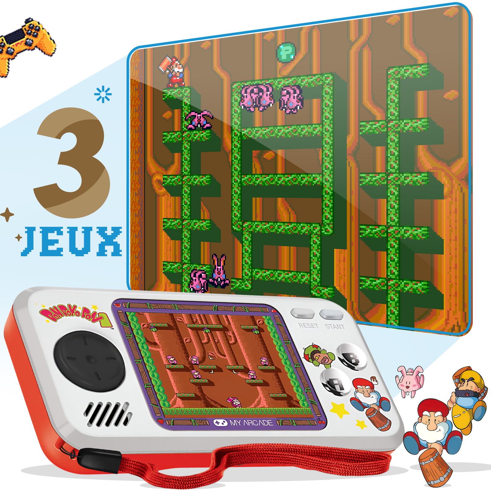Console Portable My Arcade Don Doko Don - Jeu d'arcade Rétrogaming ...