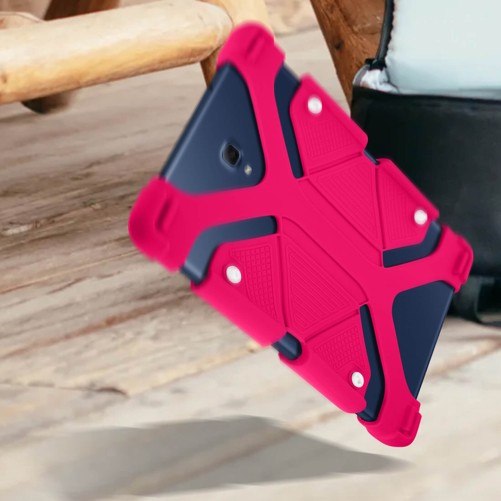 Stoßfeste Schutzhülle mit Standfunktion für Tablets von 9.7'' bis zu 12 ...