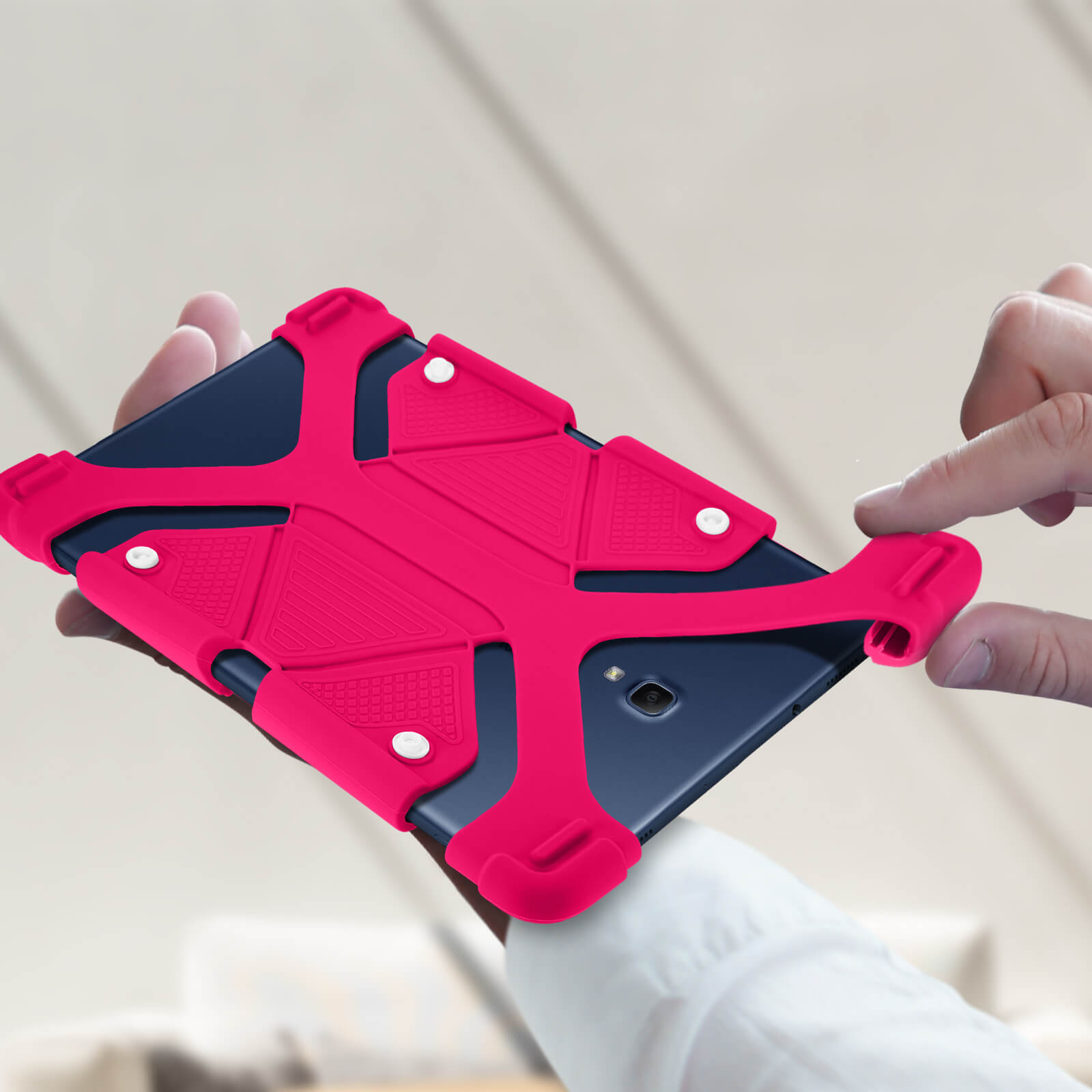 Stoßfeste Schutzhülle mit Standfunktion für Tablets von 9.7'' bis zu 12 ...