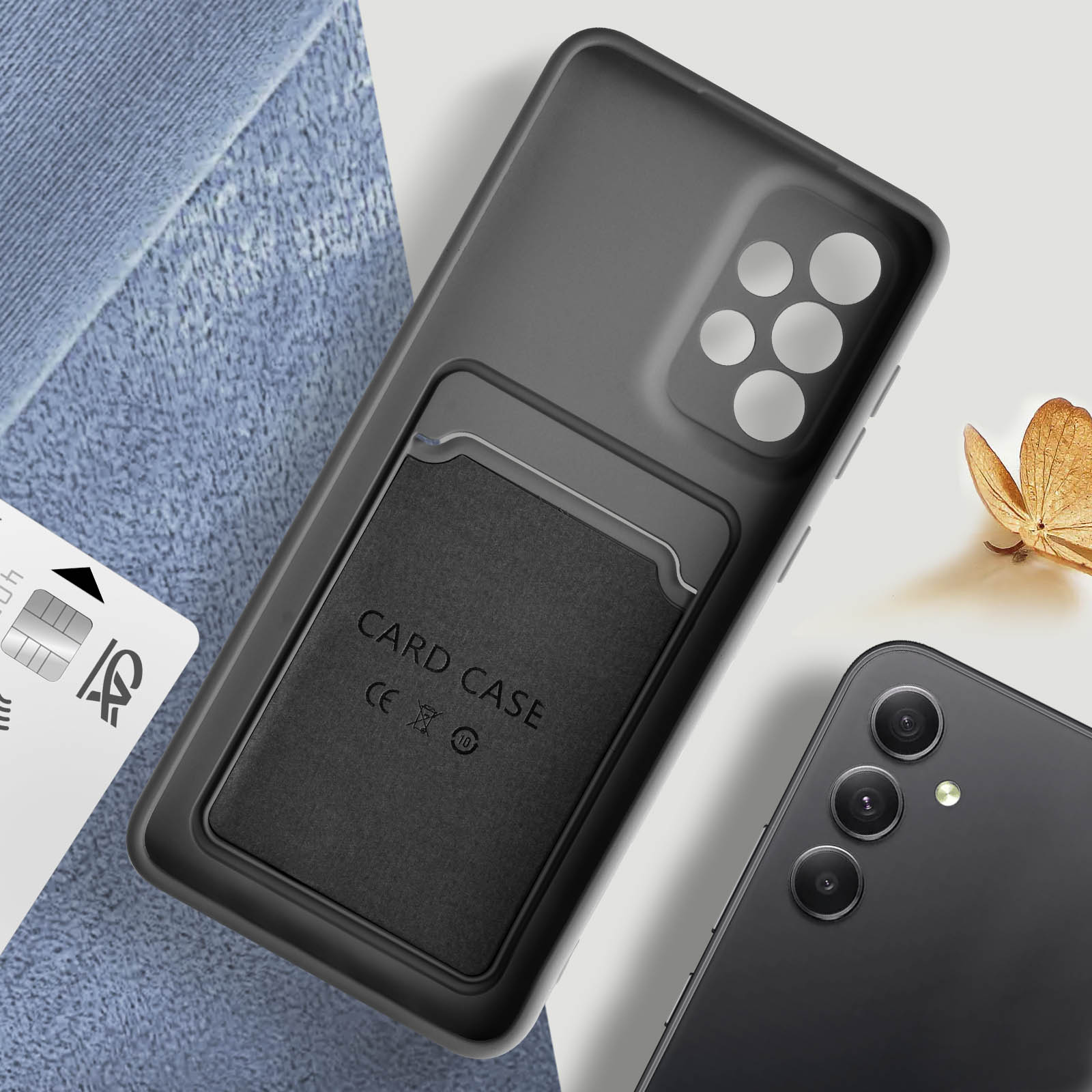 Coque Samsung Galaxy A53 5G avec Porte-carte Silicone Souple et Doux ...