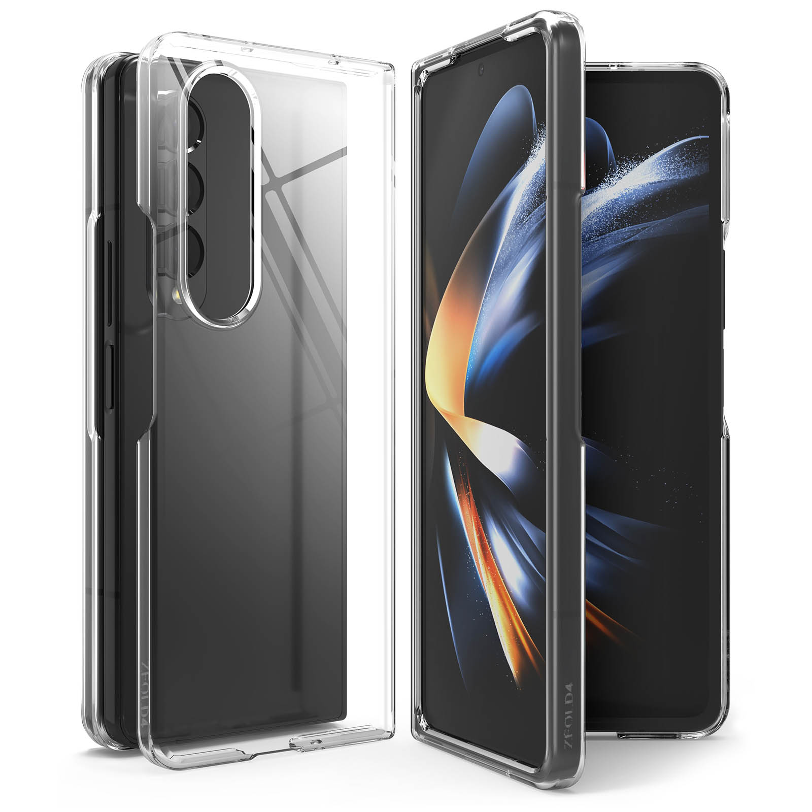 Coque Samsung Galaxy Z Fold 4 5G en Silicone Rigide avec Coins ...