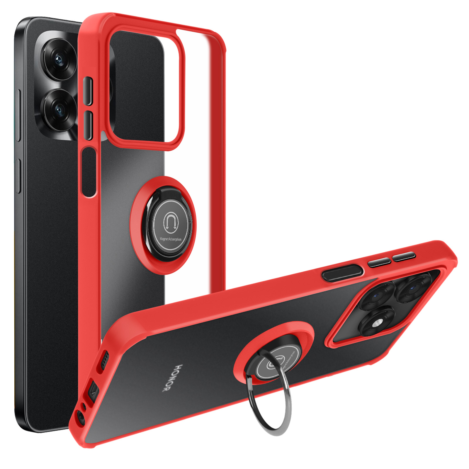 Funda con anillo magnético para Honor X5c Plus 4G y Realme Note 60 ...