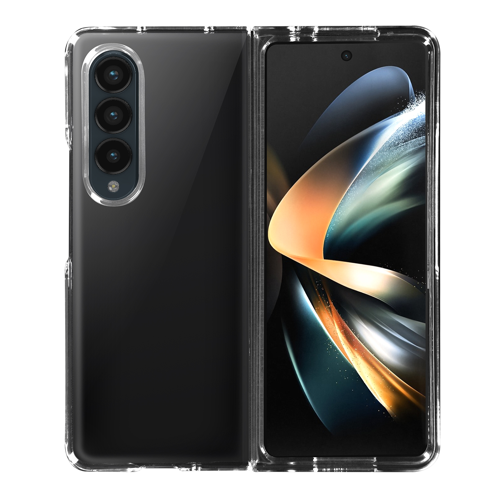 Coque Samsung Galaxy Z Fold 4 5G en Silicone Rigide avec Coins ...