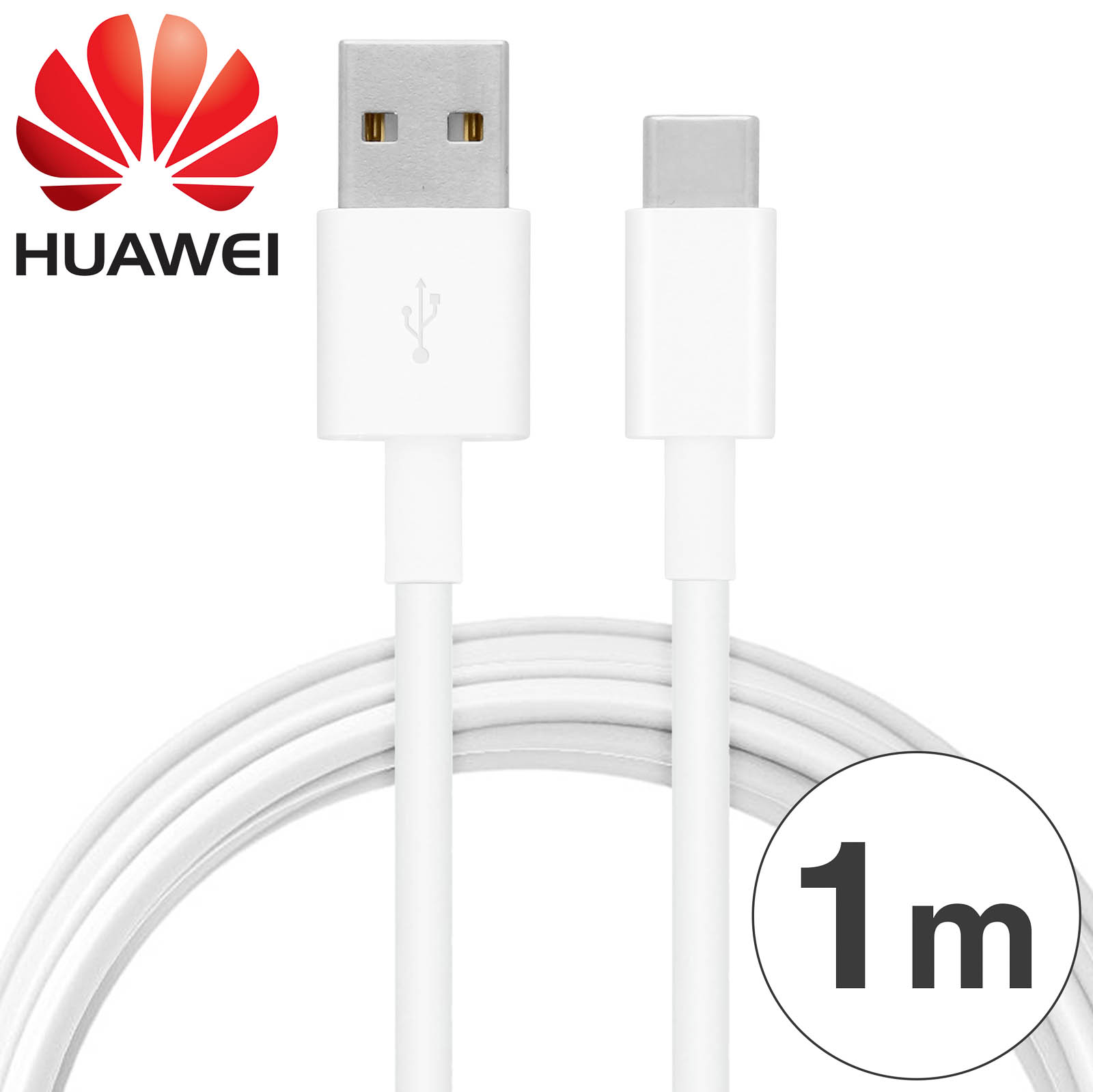 Original Huawei USC-C Ladekabel – Weiß - German
