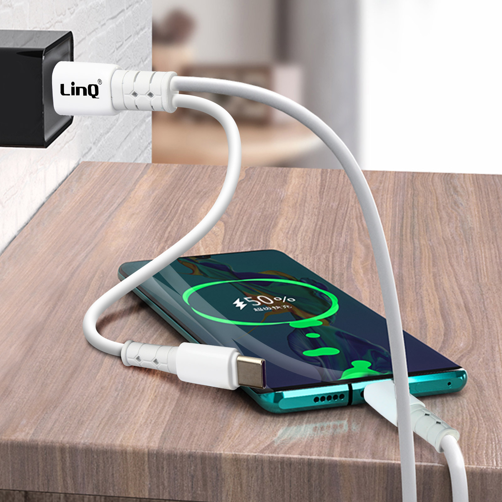 Câble USB-C Power Delivery 60W, Double Entrée USB / USB-C Longueur 1,2m ...