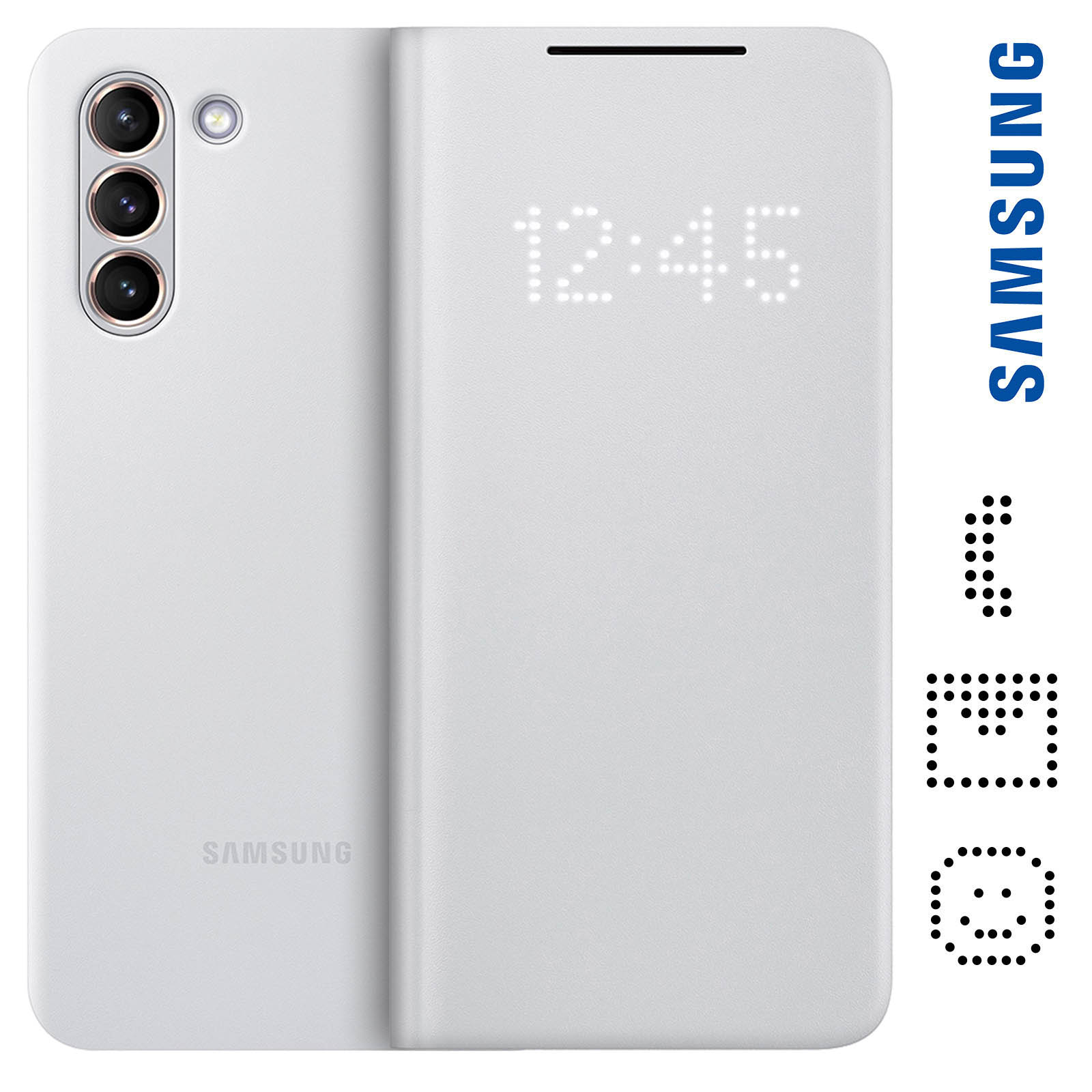Original Samsung Galaxy S21 LED-View Cover + Visitenkarteneinschub ...