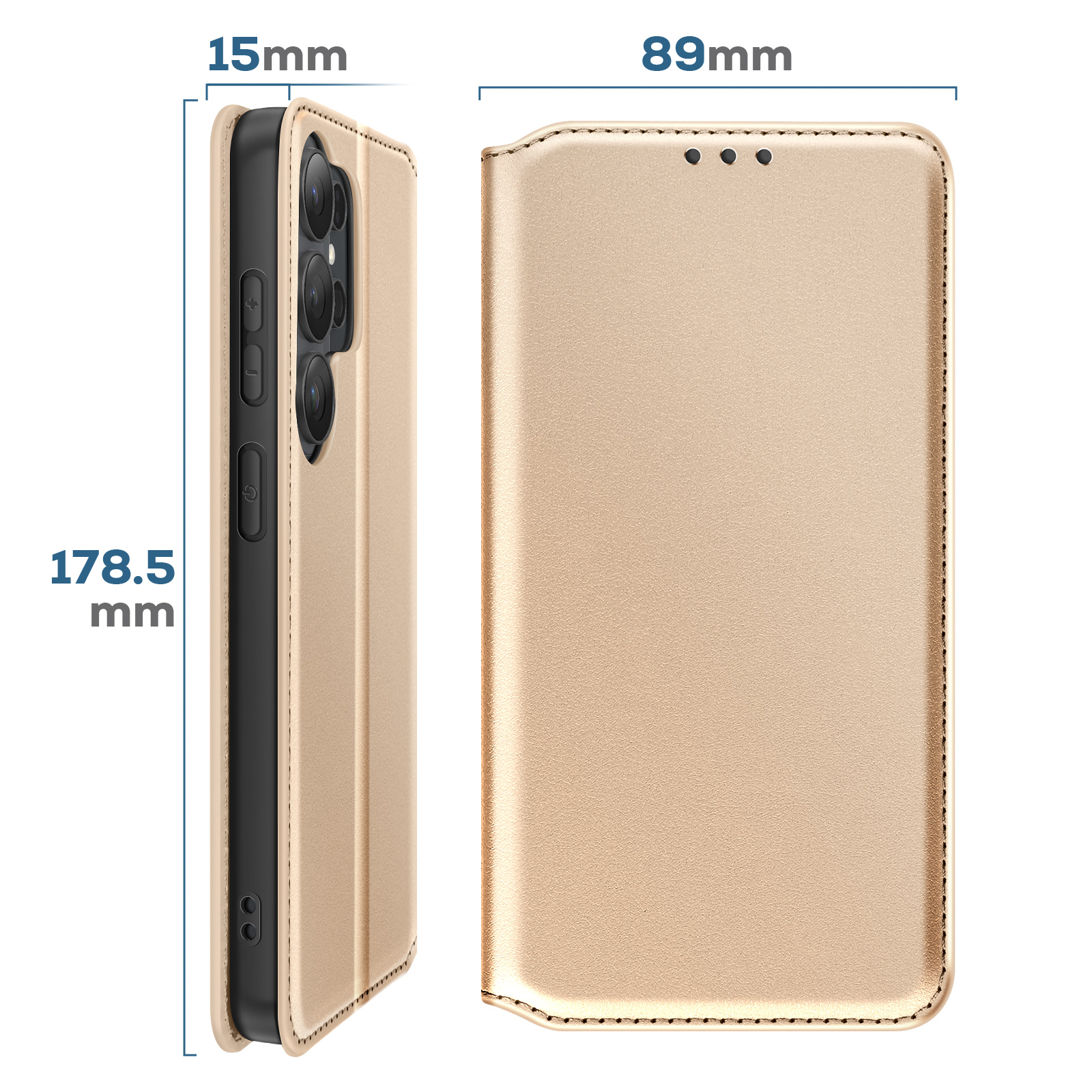 Étui Folio Ultra-fin pour Samsung Galaxy S26 Ultra - Classic Edition Or ...