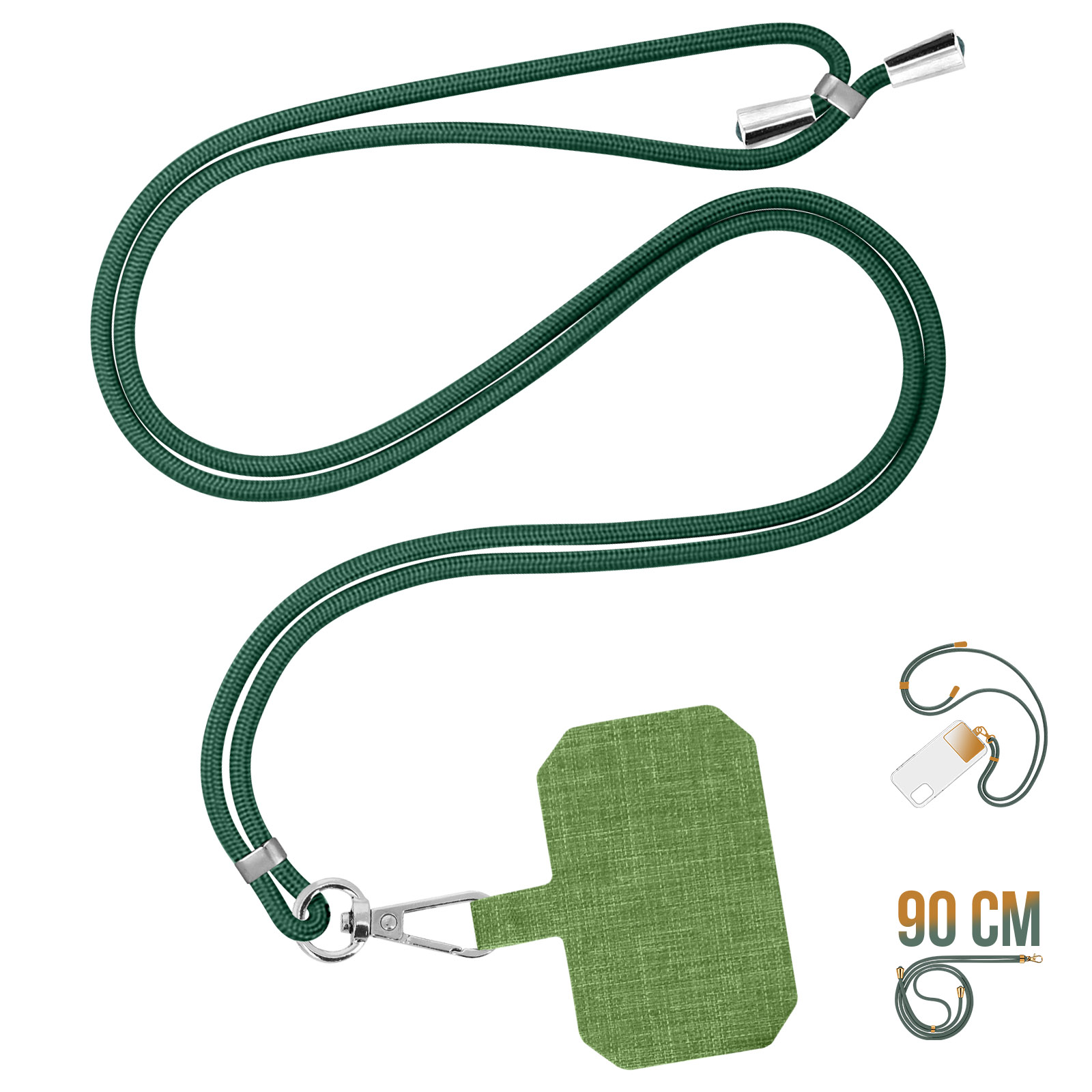Cordón para móvil, regulable, compatible con carcasas universales ...