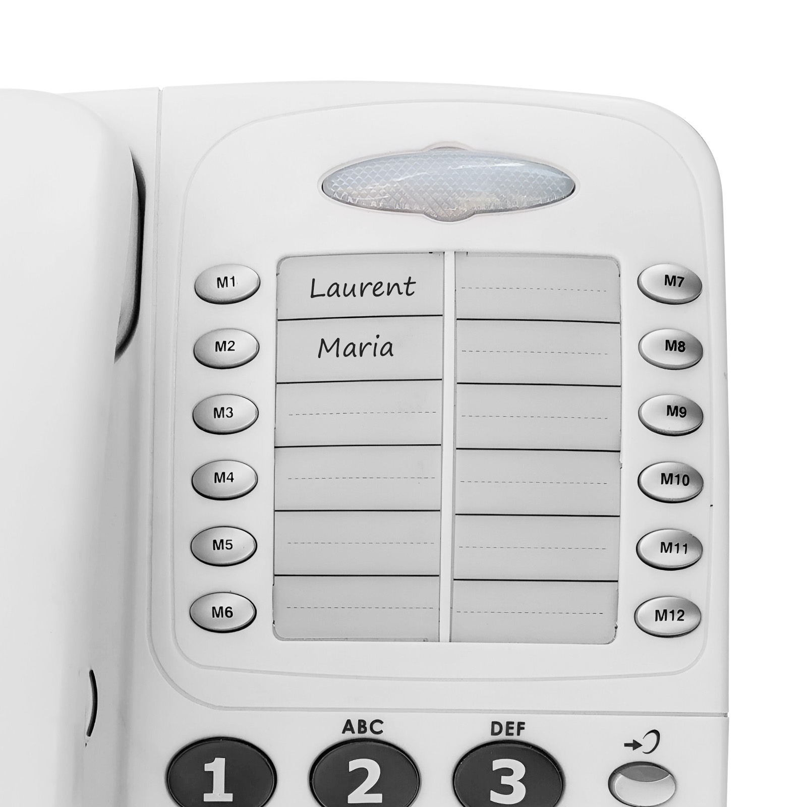 Téléphone Fixe Senior Bureau Amplifié 30dB avec Mémoire permanente ...