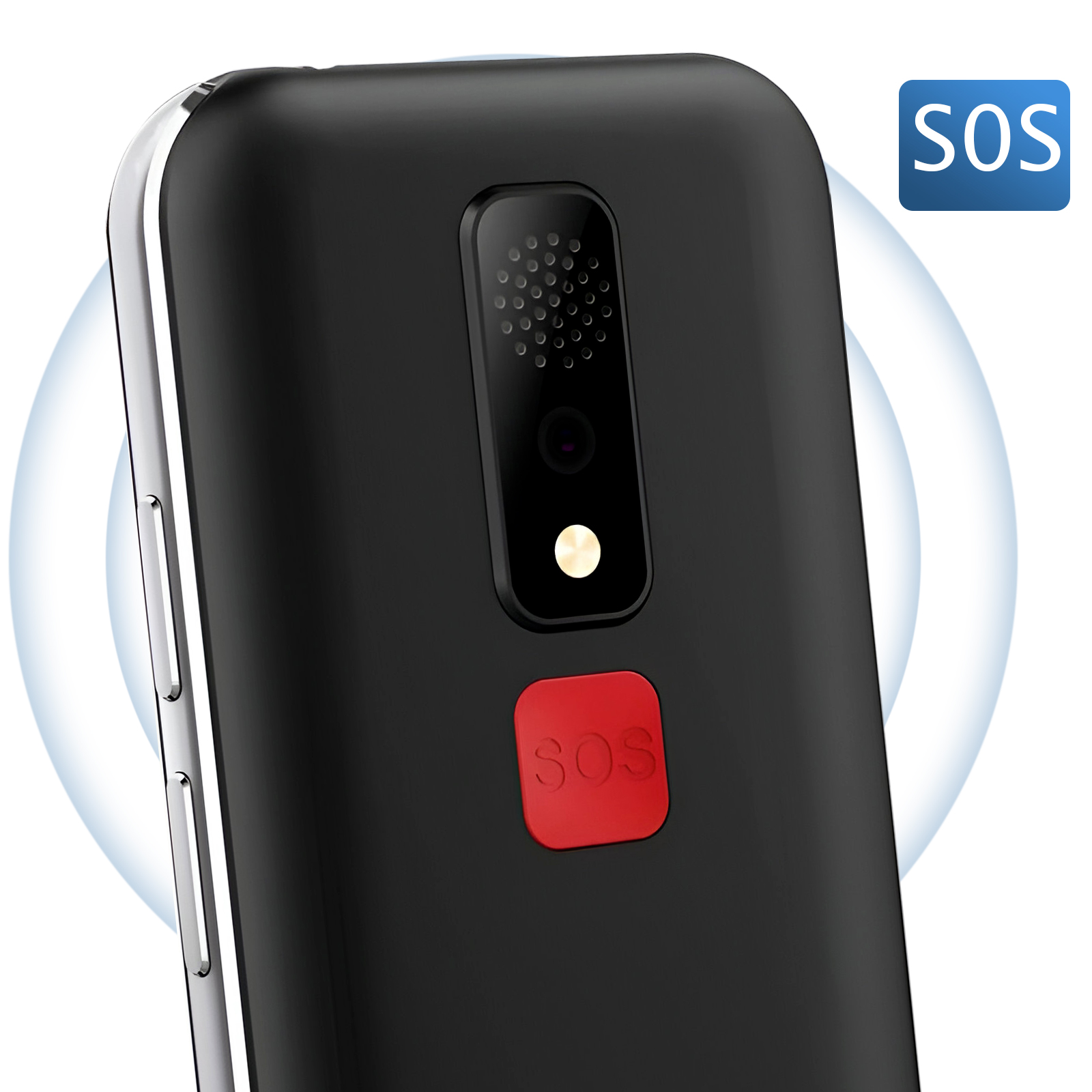 Téléphone portable Senior 4G - Bouton SOS - Mémoires photos - Geemarc ...