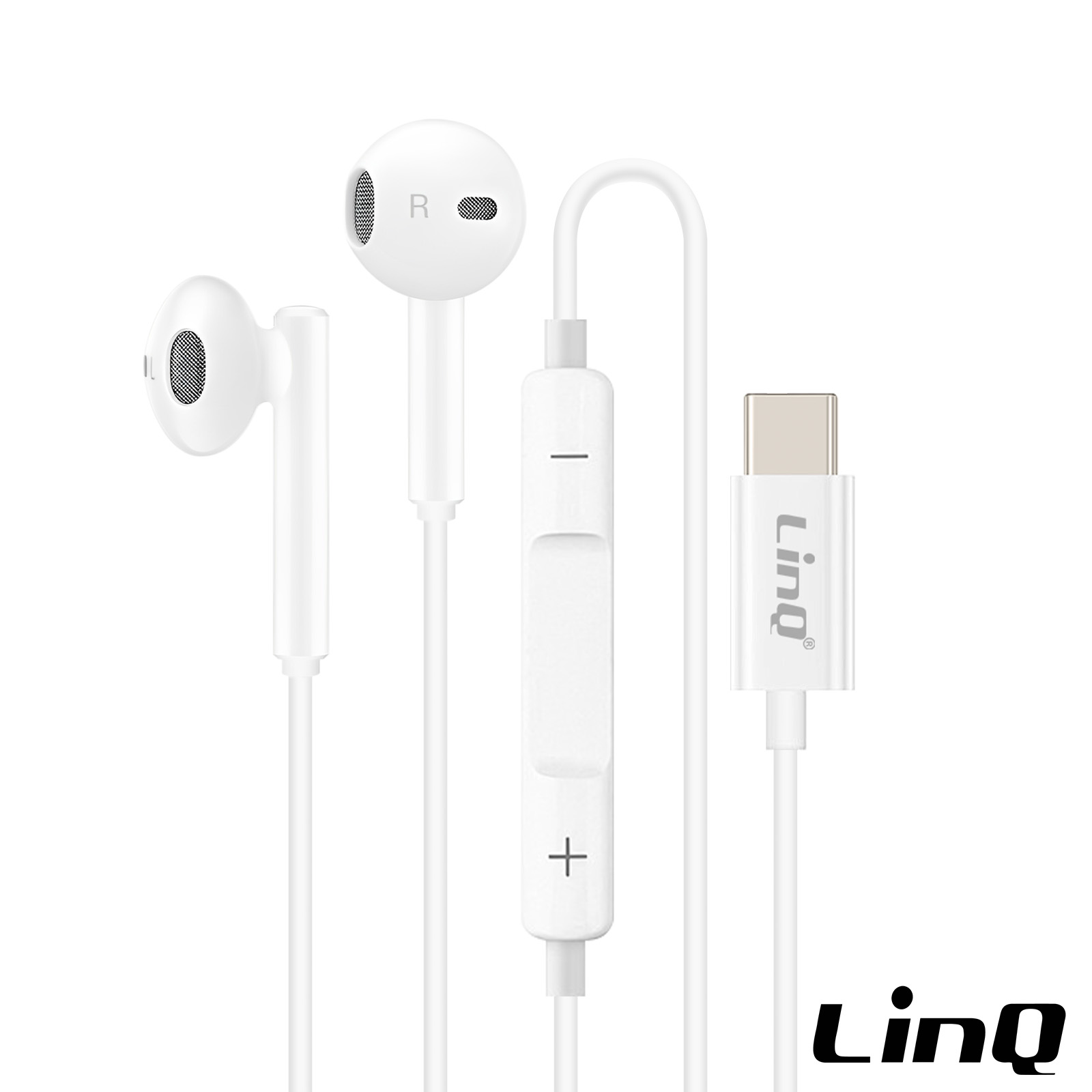 Écouteurs USB-C Blanc Fonction Kit Mains libres 1,2 m pour Samsung ...