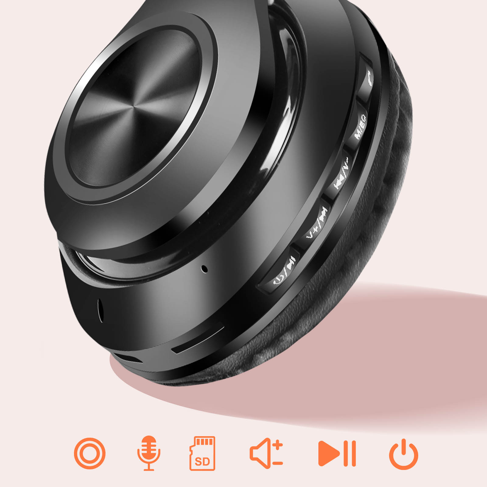 Casque Sans Fil Ultra Confortable Inkax Noir - Bluetooth avec ...