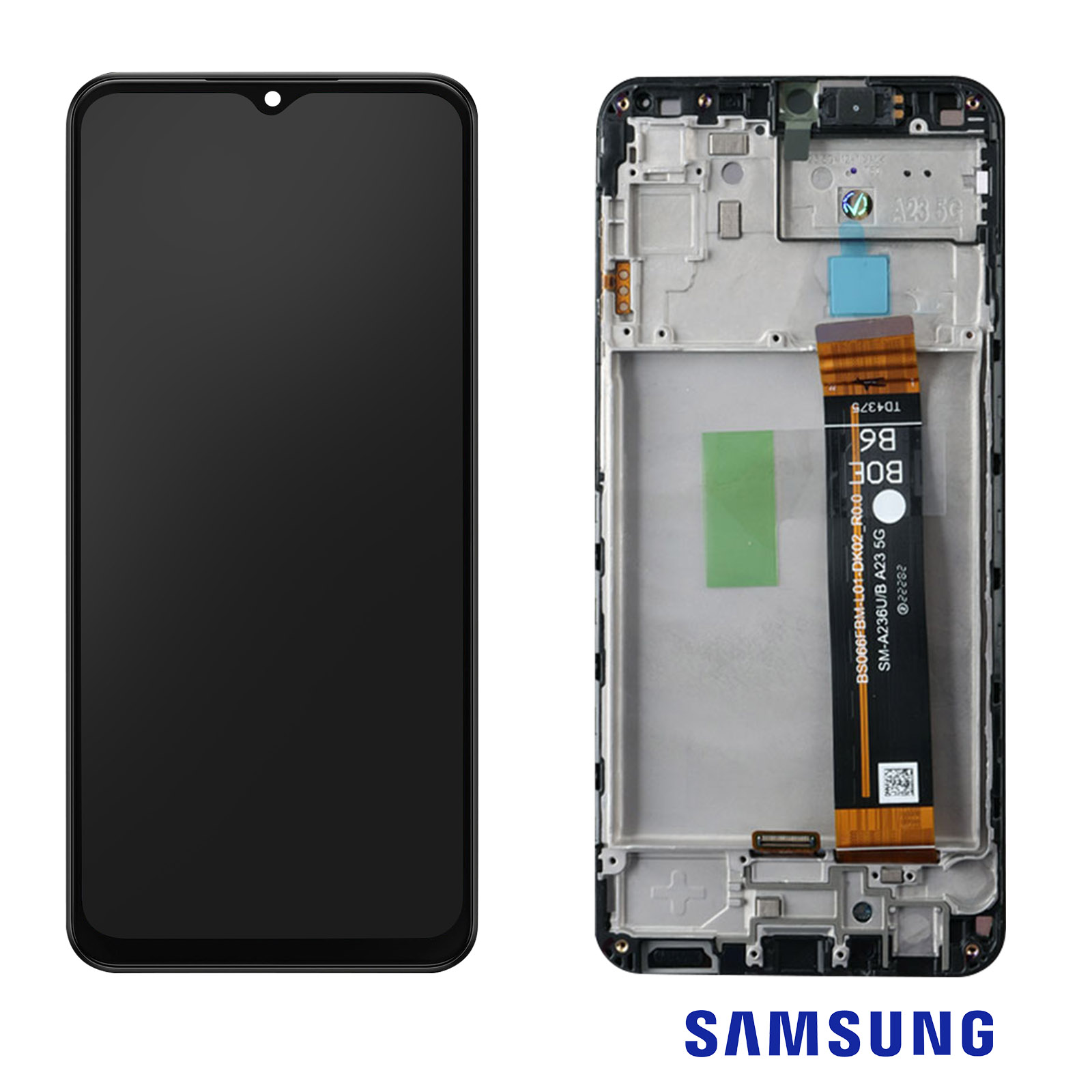 Écran d'Origine Samsung Galaxy A23 5G Noir avec Vitre Tactile, Service ...