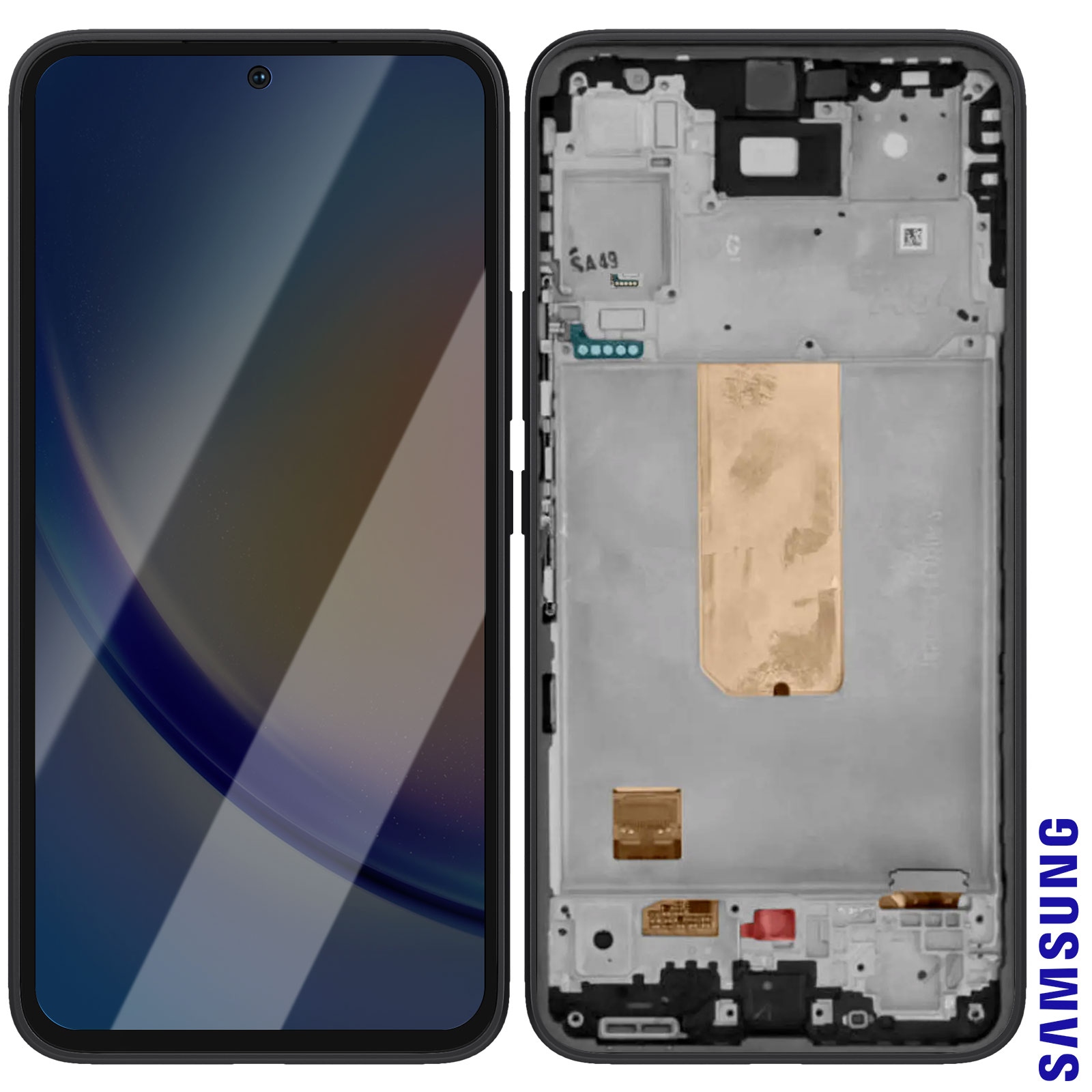 Écran d'origine Samsung A54 5G, LCD + Vitre tactile - Graphite (Service ...