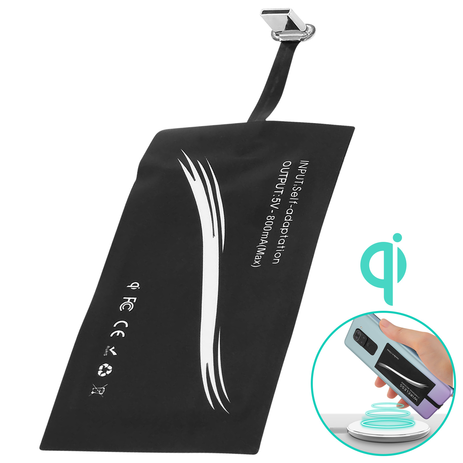 Kabellose QI-Ladeempfänger / Induktion USB Typ C – Nillkin - German