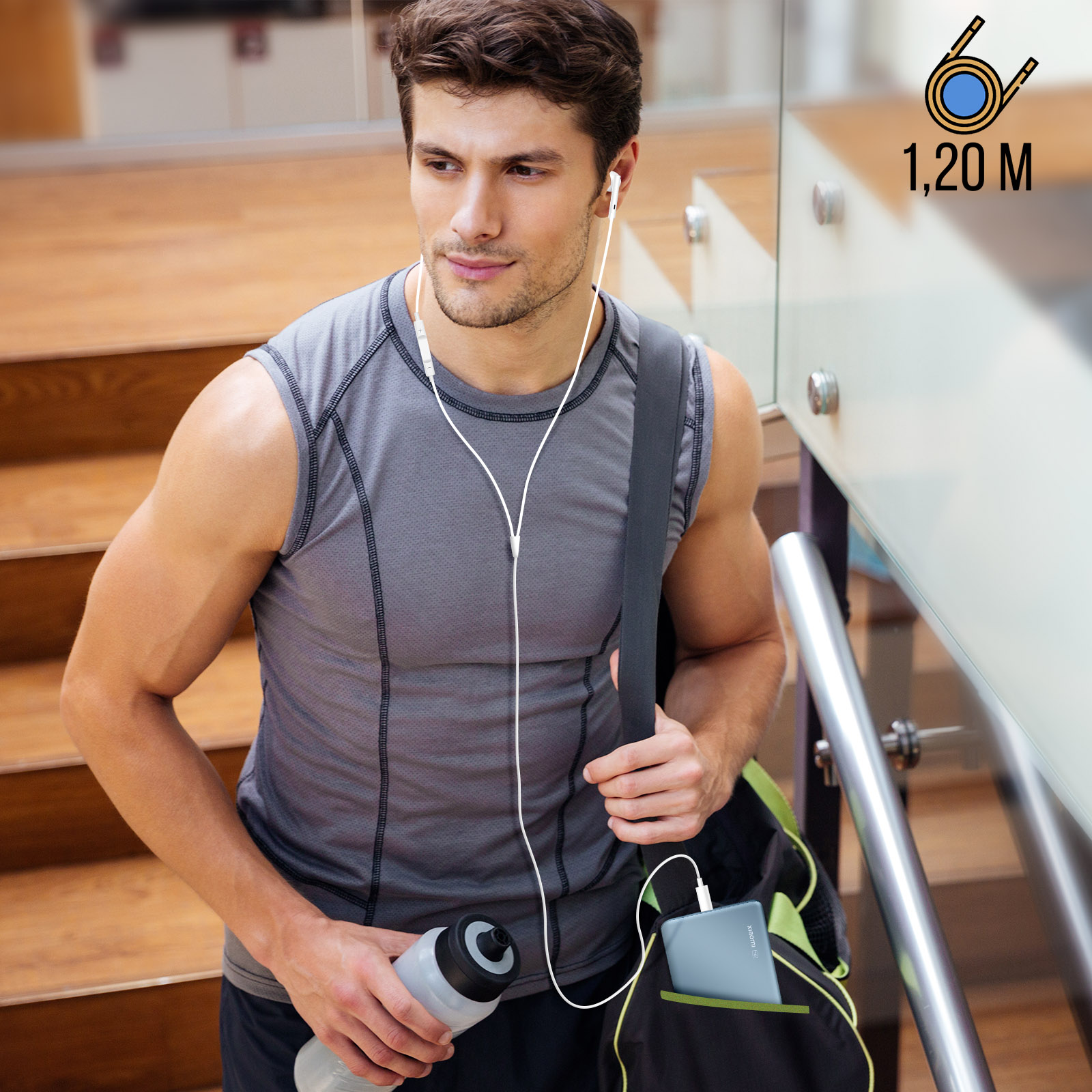 Pack Chargeur Secteur USB-C 20W + Ecouteurs Filaires USB Type C, Kit ...