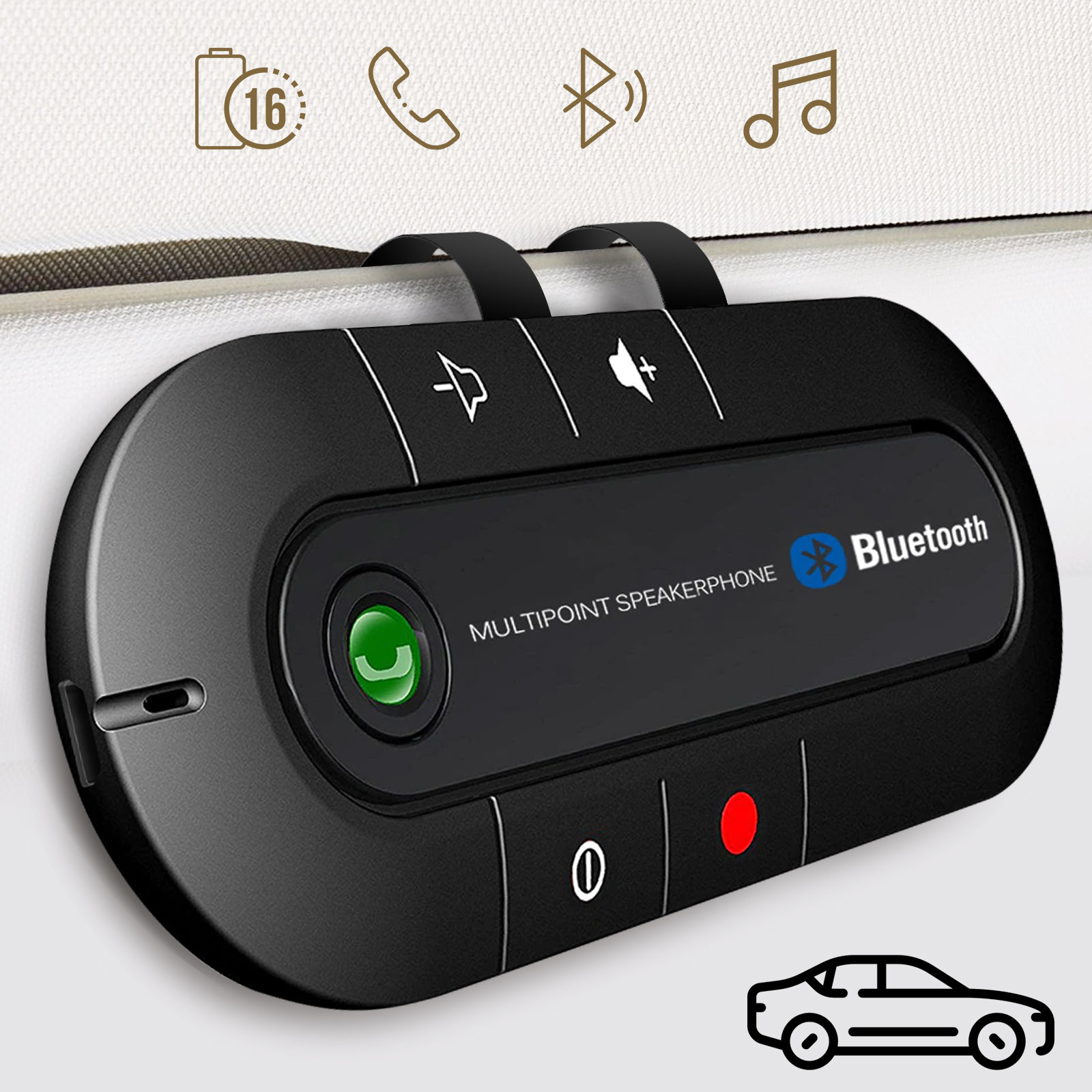 Kit Bluetooth Mains Libres Voiture pour Motorola Edge 70 | GSM55