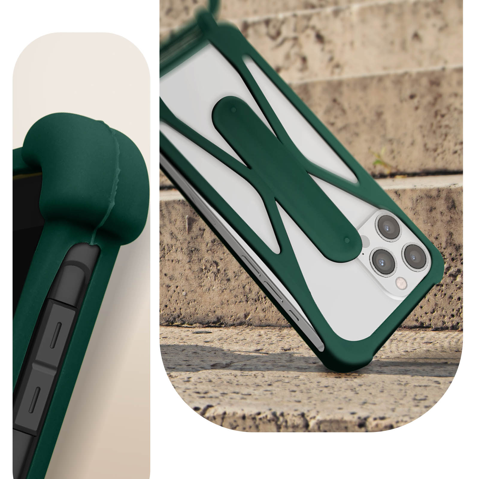 Coque Cordon Verte, Coins Antichoc et Support Vidéo pour Altice S33 ...