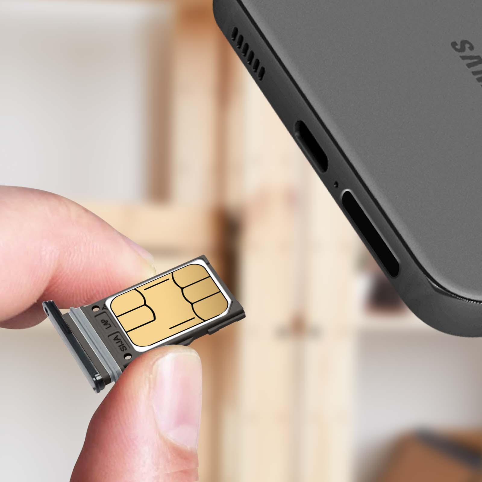 Tiroir SIM Samsung Galaxy S22 Dual Nano SIM, 100% Compatible - Noir ...