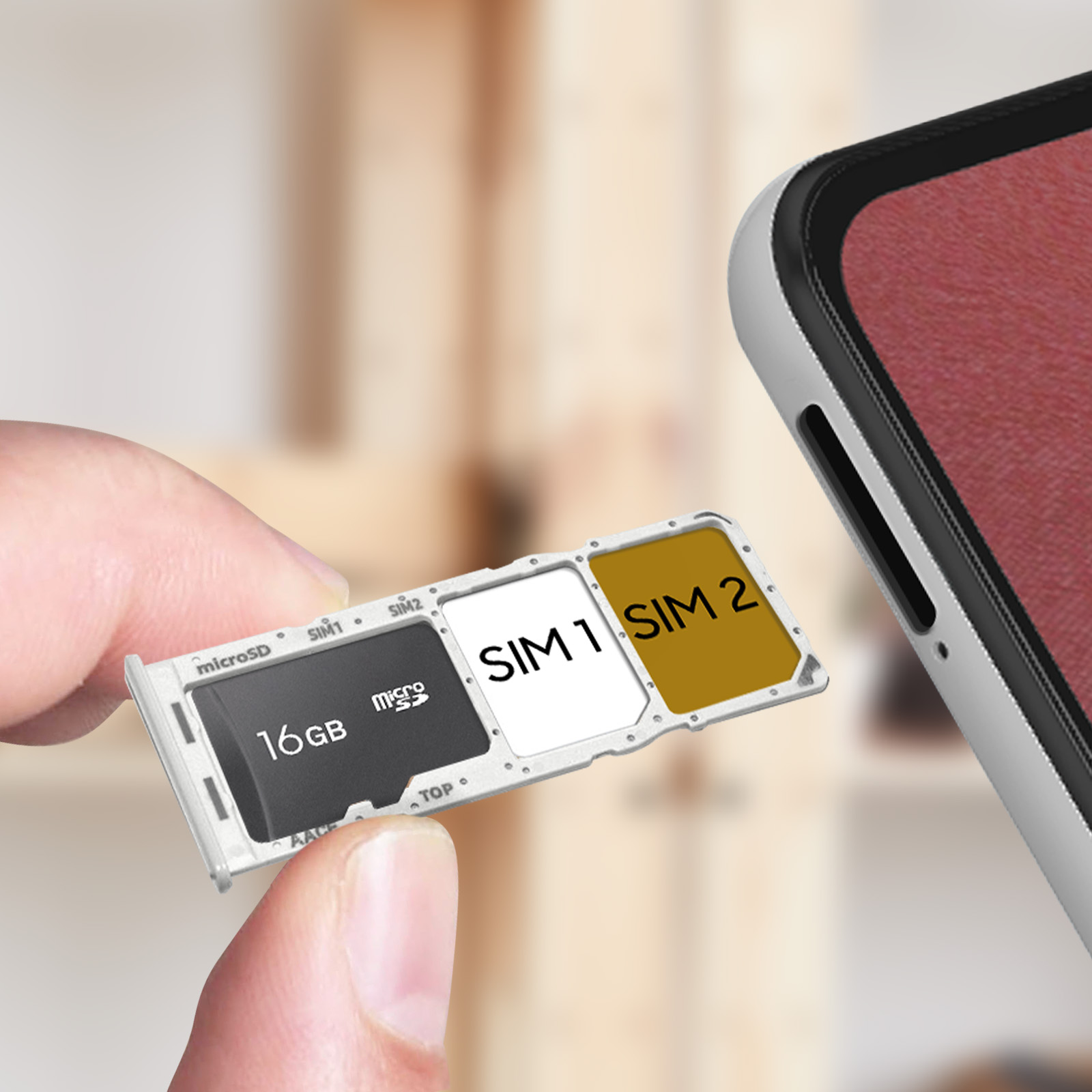 Tiroir SIM Samsung A13 4G, Dual Nano SIM + Micro-SD, 100% Compatible ...