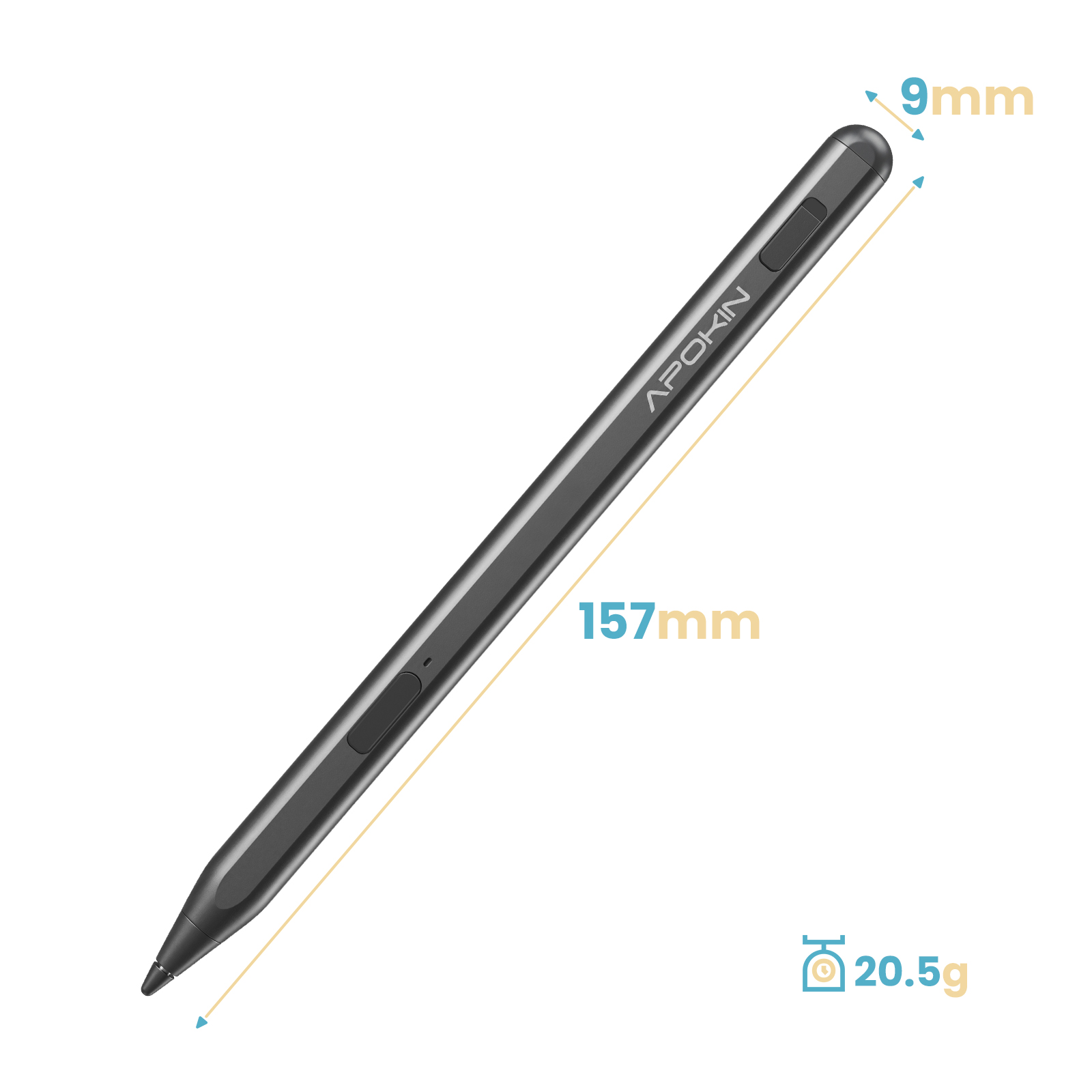 Stylet Tactile USI Autonomie 260h Apokin Gris pour Nokia G22 ...
