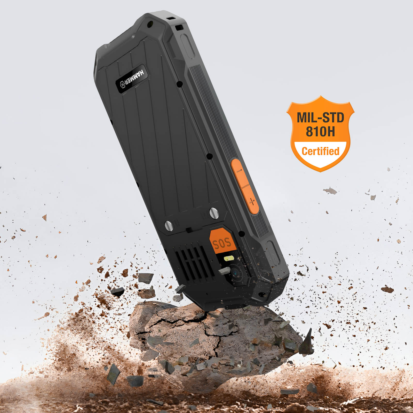 Téléphone Portable Résistant Hammer 6 LTE - 4G, Double SIM, Étanche ...