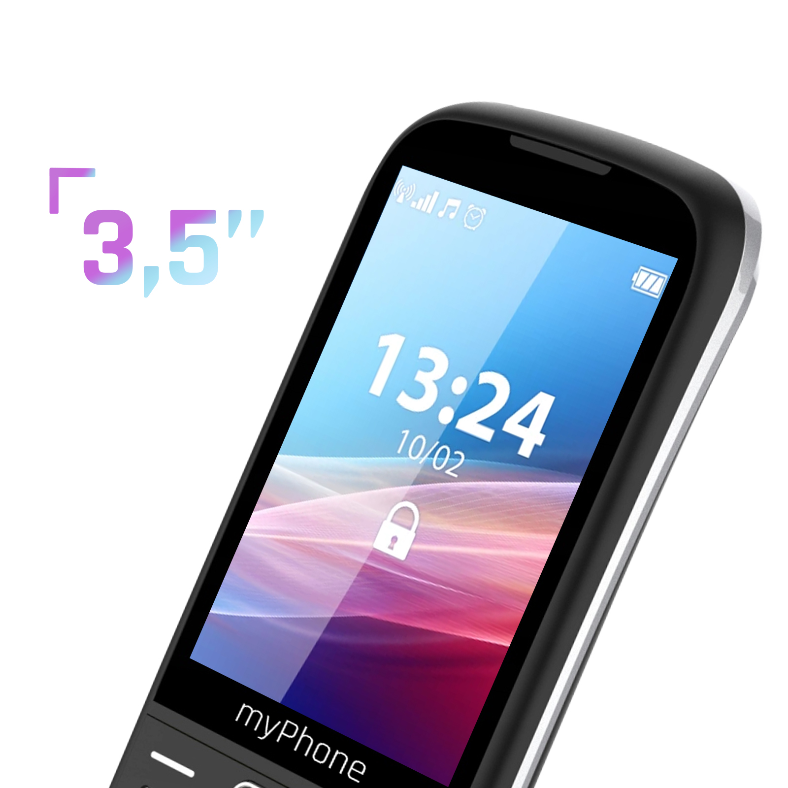 Téléphone à touches myPhone Halo A LTE 4G LTE Grand écran SOS - Français
