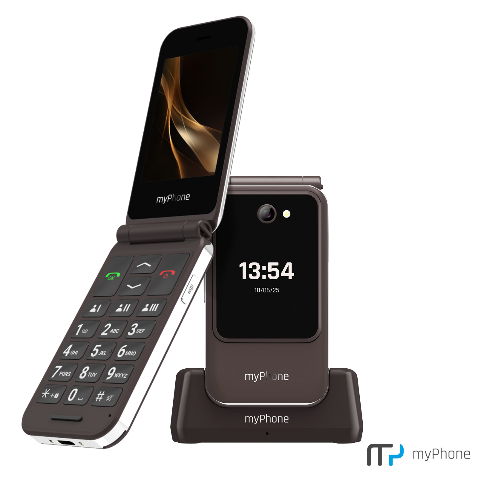Téléphone à touches myPhone Halo A LTE 4G LTE Grand écran SOS - Français