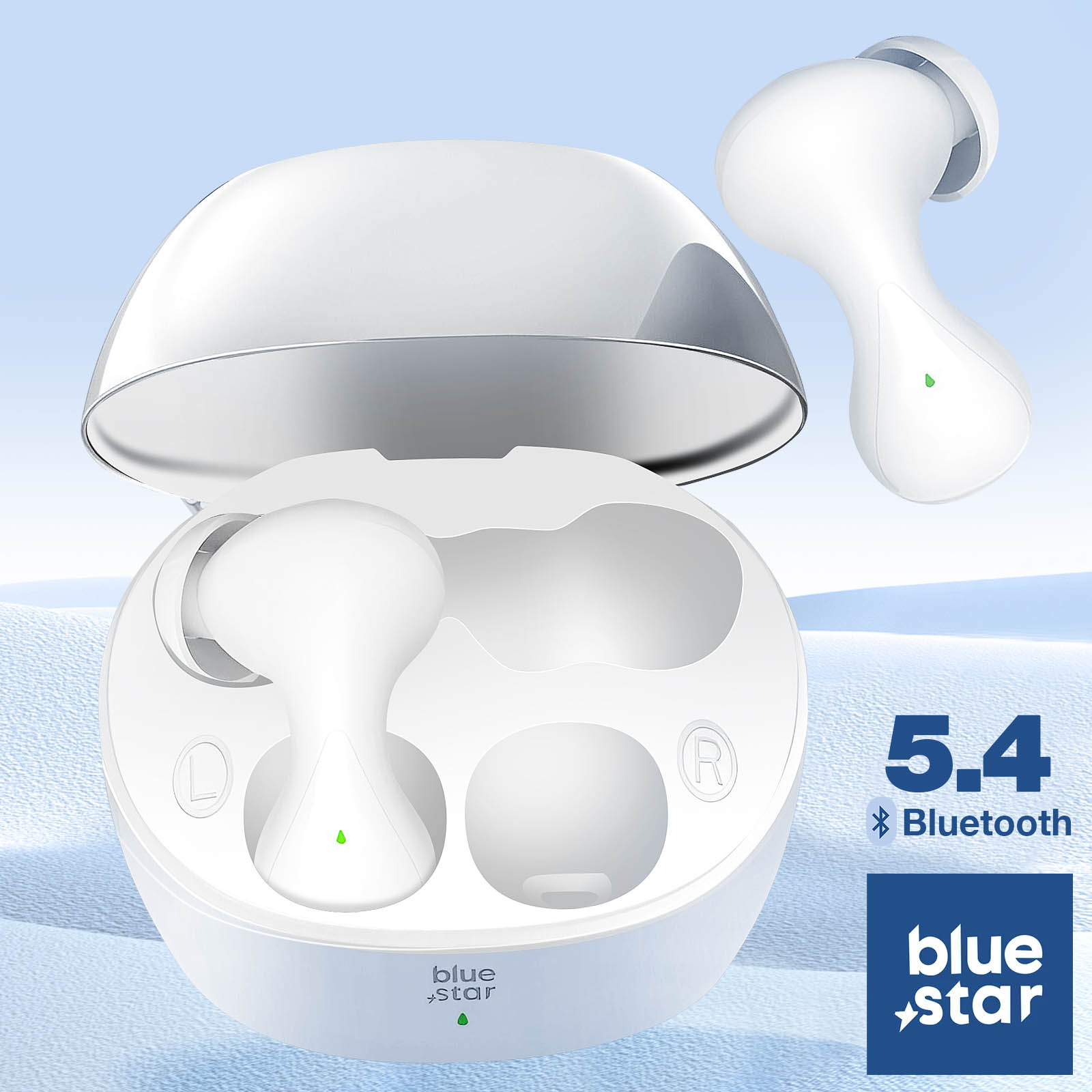 Écouteurs Sans Fil Étanche IPX4 Blue Star - Design Intra-auriculaires ...