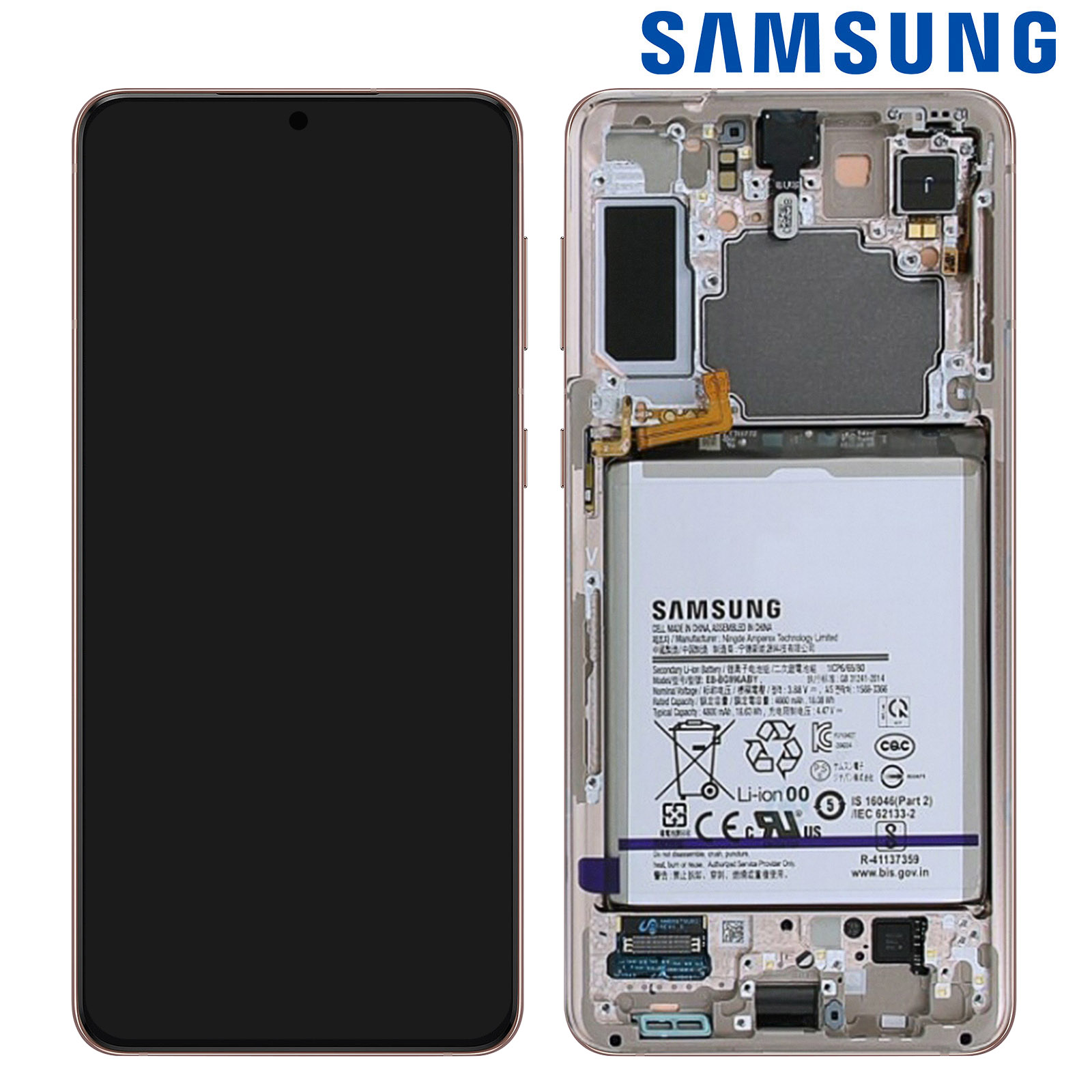 Écran d'origine Samsung S21 FE [Service Pack] : LCD + Vitre Tactile ...