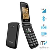 myPhone Tango 4G LTE Klapphandy mit langer Akkulaufzeit, Taschenlampe ...