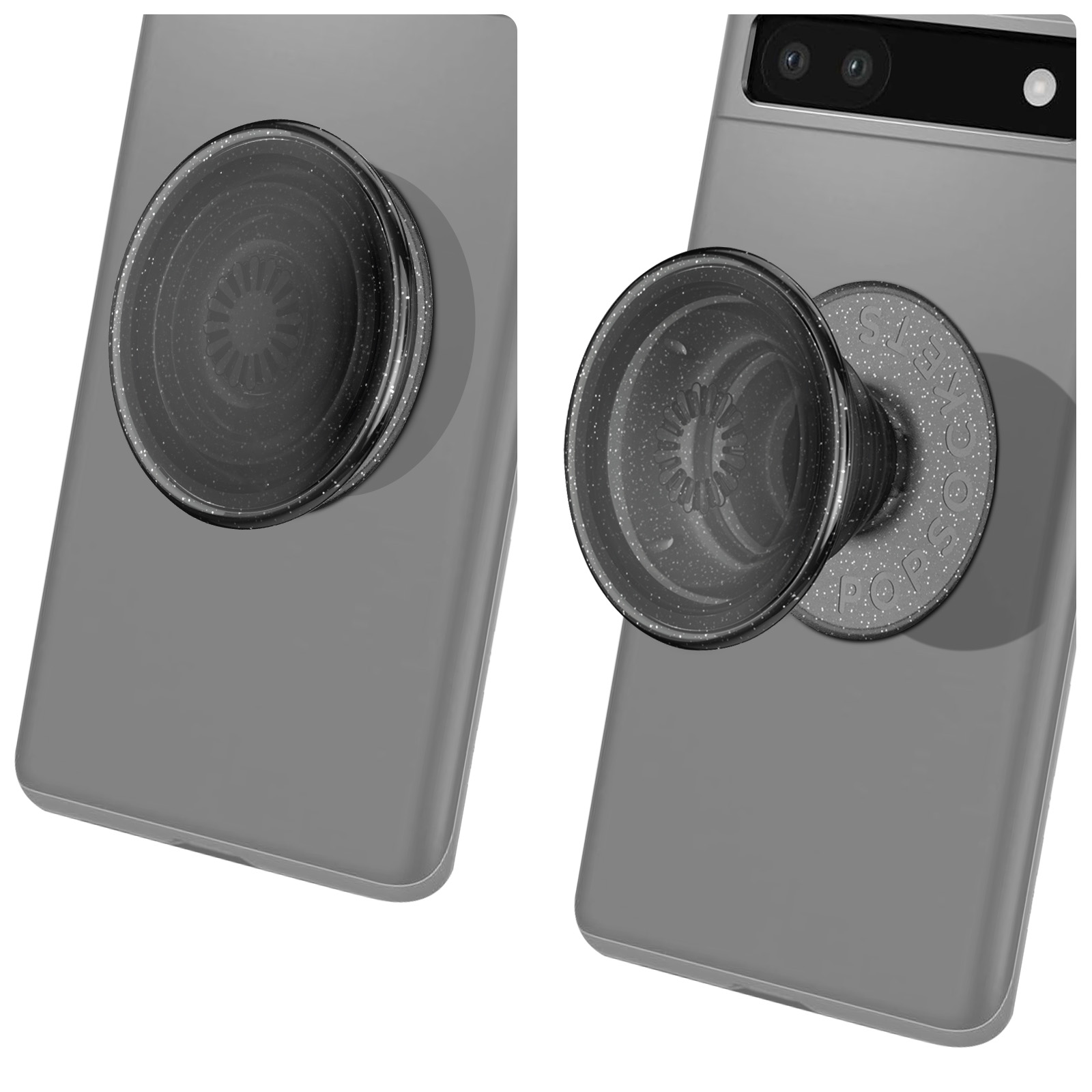 PopSockets PopGrip Iridescent Noir Translucide - Poignée et Support ...