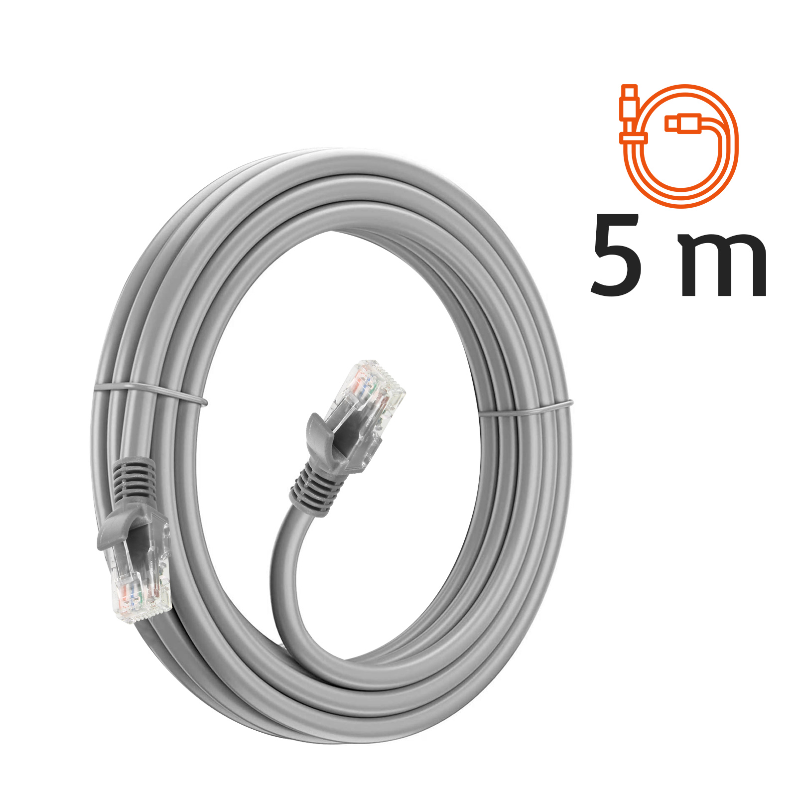 Câble Ethernet 5m, RJ45 Catégorie 6 Transfert 10Gbps - 250MHz, LinQ ...
