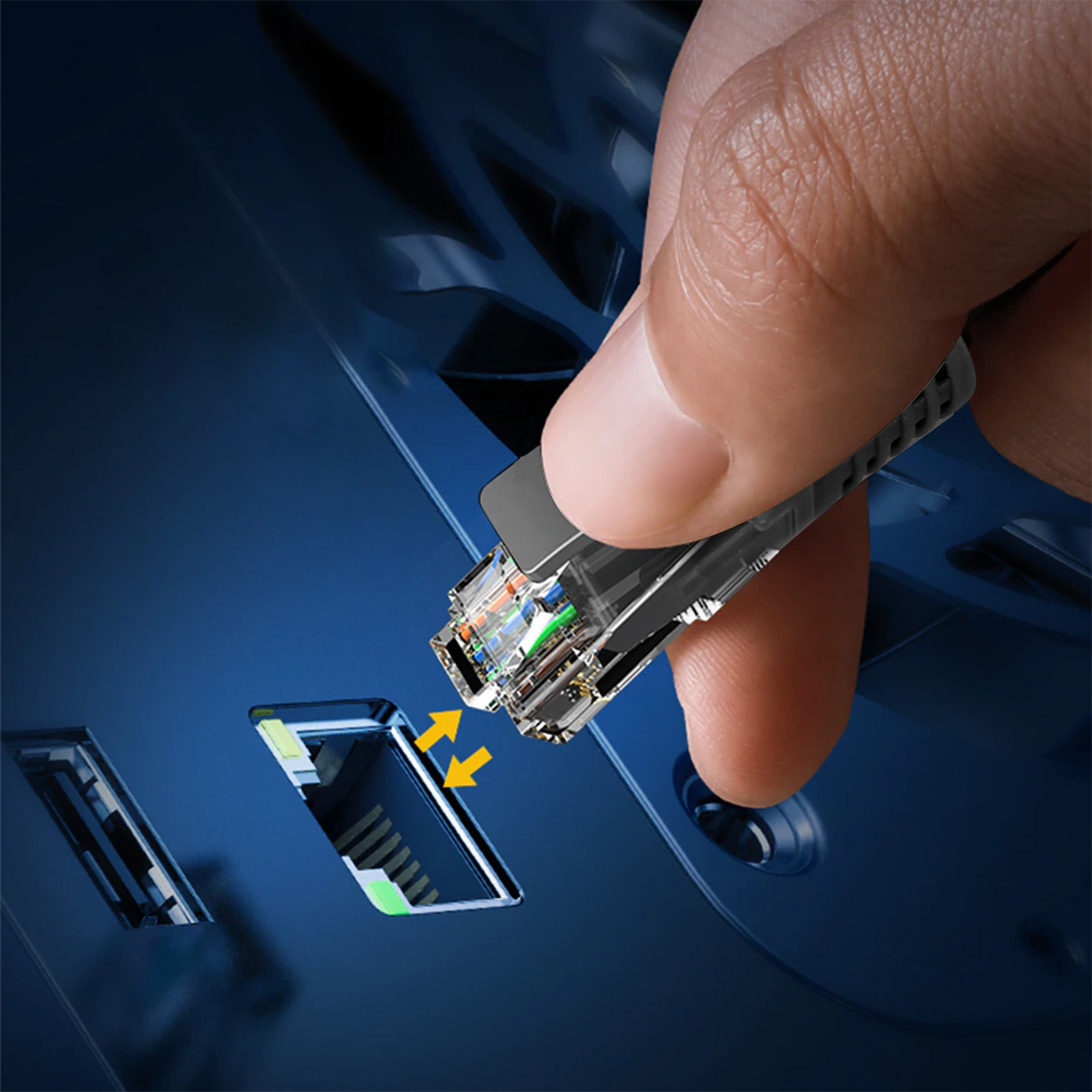 Câble Ethernet 5m, RJ45 Catégorie 6 Transfert 10Gbps - 250MHz, LinQ ...