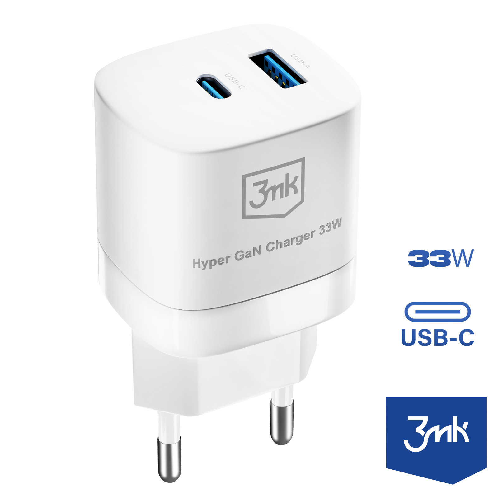 Carregador principal USB USB-C 33W Branco - Portugal