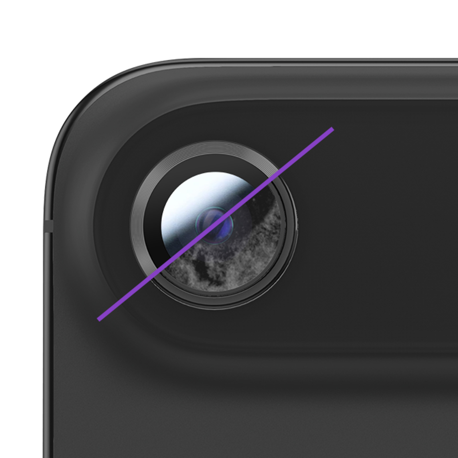 Protection caméra Verre Trempé iPhone Air - Noir - Français