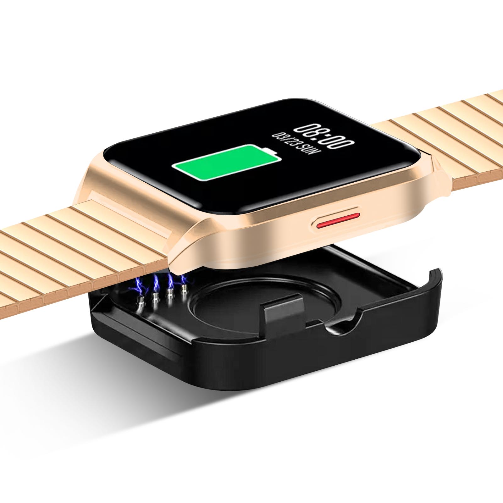 Rubicon Smartwatch, Goldenes Edelstahlarmband, Aktivitätsstracker mit ...